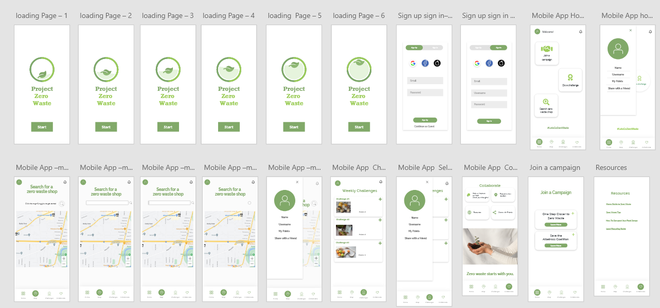 Zero Waste App Design - Hebaragi Designs